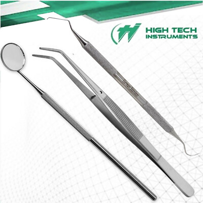 45 Instruments Basic Dental Set Mirror Explorer College Pliers 15 Pcs ...