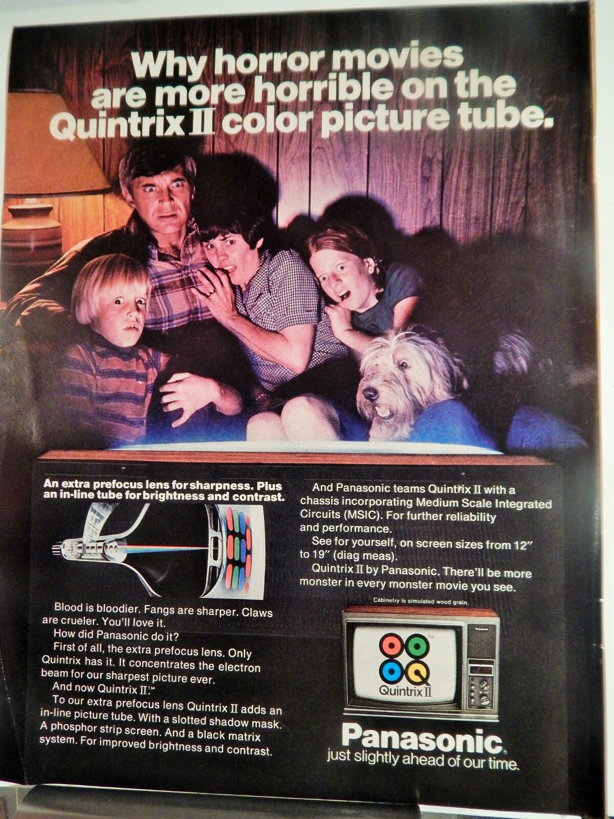 PANASONIC QUINTRIX II TELEVISION / COBRA CB RADIO VTG 1977 ...