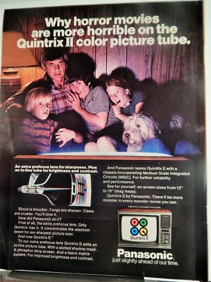 PANASONIC QUINTRIX II TELEVISION / COBRA CB RADIO VTG 1977 ...