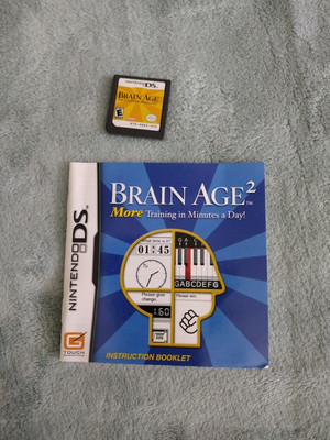 Nintendo DS Brain Age 2 Game with Manual, no Case, Teste Works Great | eBay