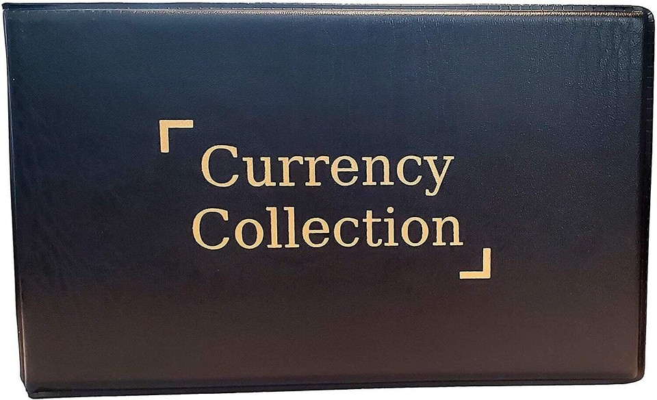 40 Sheets Currency Page Paper Money Album Banknote Storage Collection ...