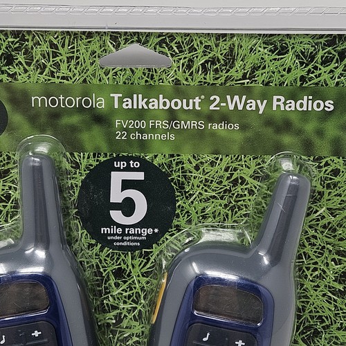 Motorola Talkabout 2-Way Walkie Talkies Radios FV200 | eBay
