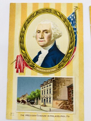 Vintage Antique Postcard George Washington President House 1791 ...