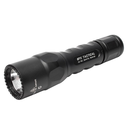 Surefire 6PX Tactical Compact LED Flashlight w/ 4 Extra 123As & Battery ...