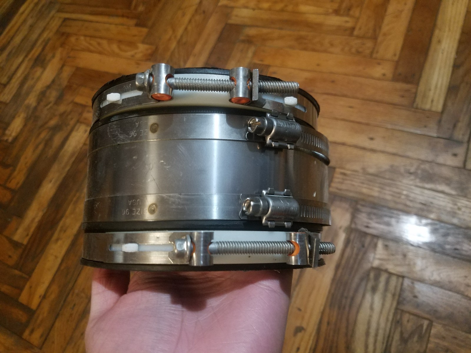 Mission Rubber Flex-Seal MR56 55 ARC Adjustable Repair Coupling, 5" | eBay