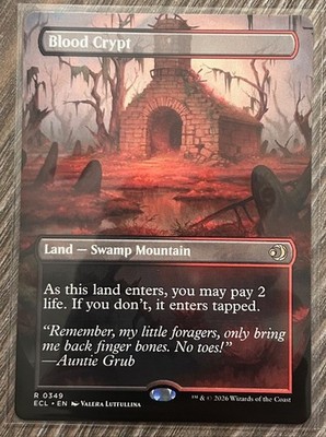 Lorwyn Eclipsed Blood Crypt BORDERLESS Rare 349 Magic the Gathering ...