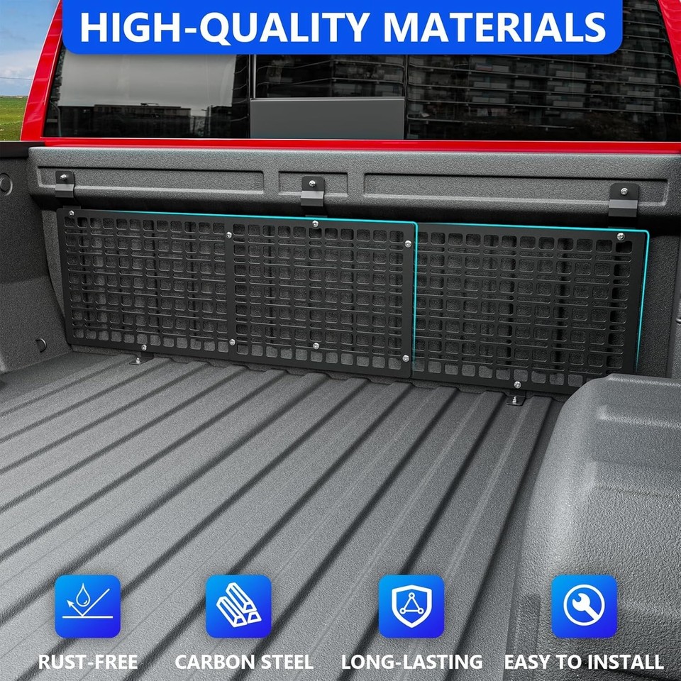 For 2019-2025 Chevy Silverado/GMC Sierra Front Bed Molle Panel Truck ...