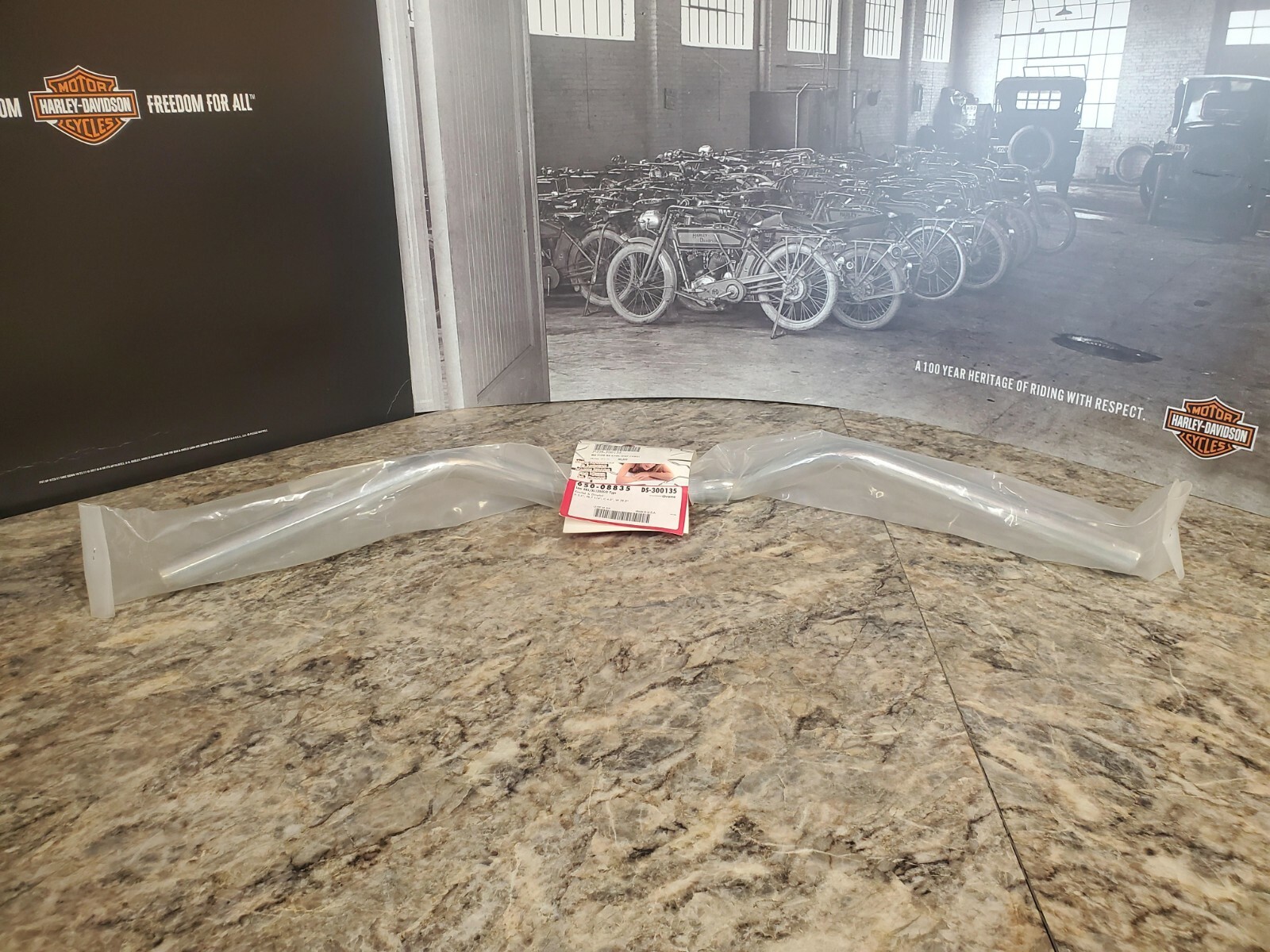 FLANDERS Chrome Knurled 883 Type Handlebar w/ Dimpling | eBay