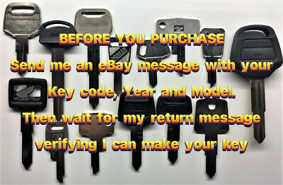 Honda Motorcycle Cut to Code Keys 👇READ ORDERING INSTRUCTIONS BEFORE ...