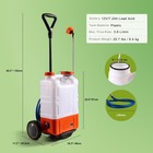 Battery Powered Backpack Sprayer with Wheel 4 Gal Tank 0-94 PSI ...