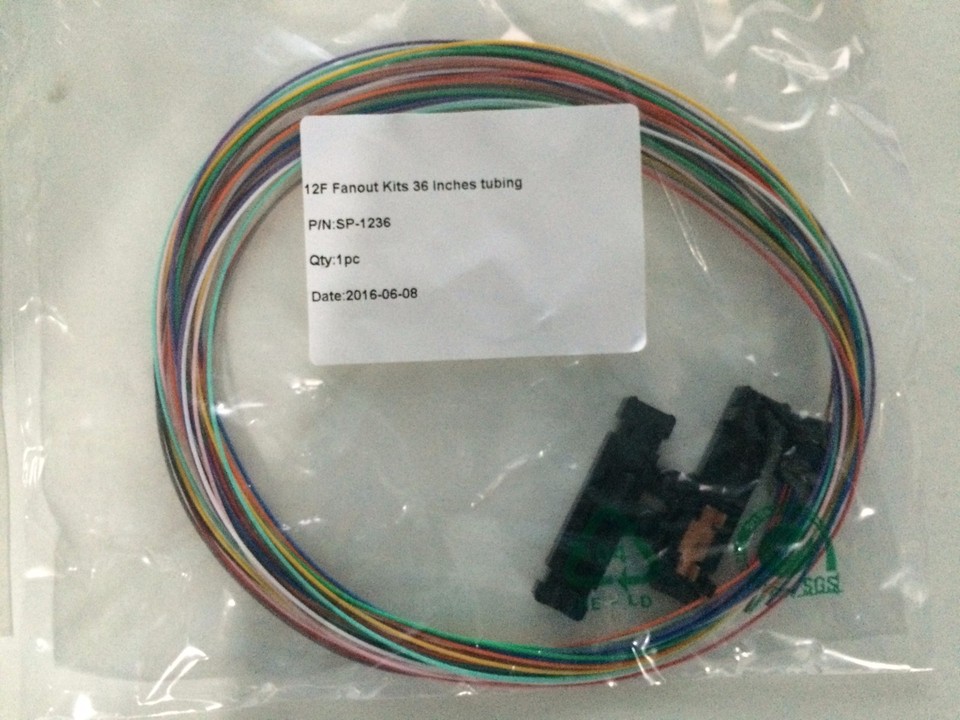 12 Strand 6 strand fiber Buffer 0.9mm Tube Fan-Out kit fanout kit break ...