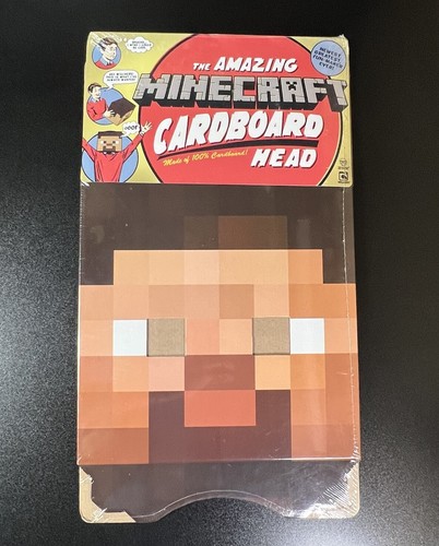 The Amazing Minecraft Cardboard Steve Head Mojang Jinx Costume Cosplay ...
