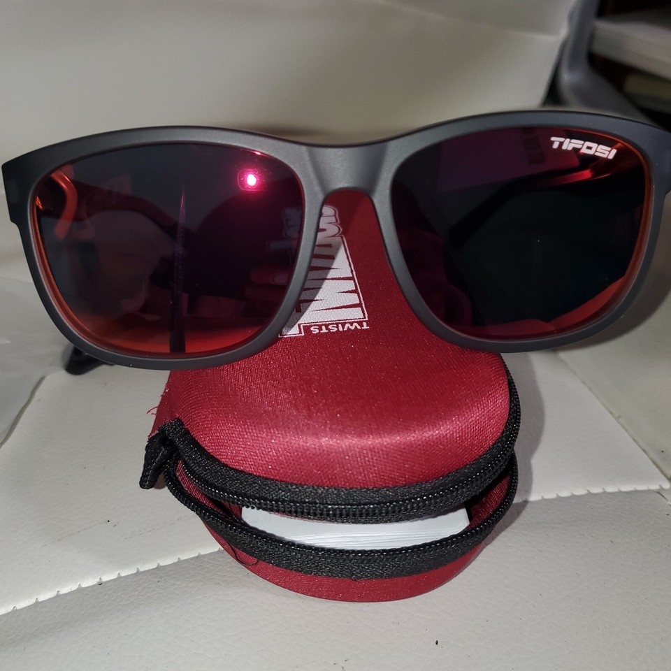 Twizzlers Twizz the Day Away Tifosi Red Tint Sunglasses w/ Case, Pouch ...