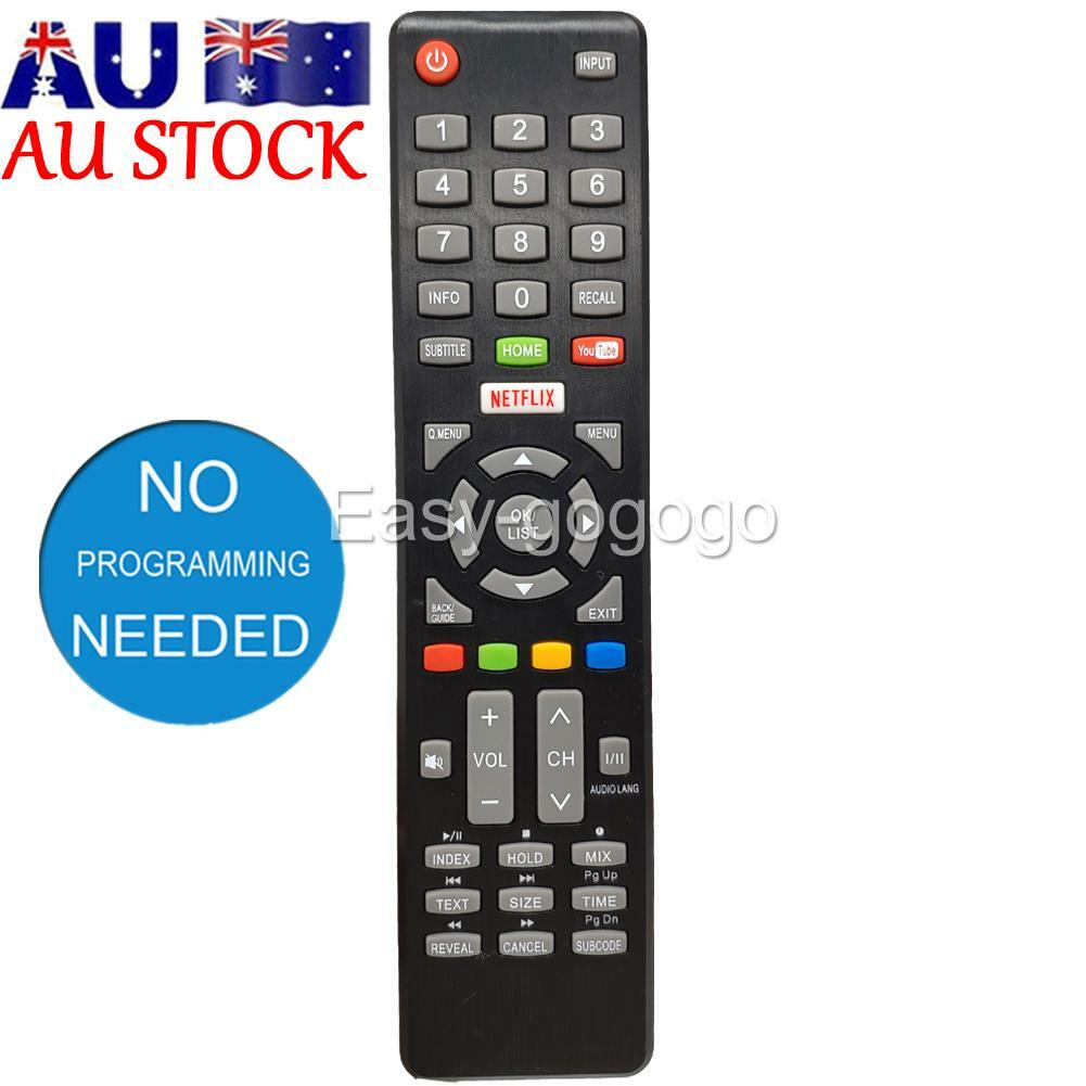 For Devanti Smart TV Remote Control LCD Netflix+Youtube Button 32" 40 ...