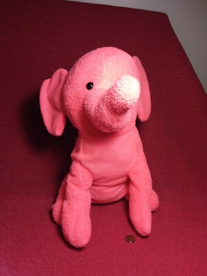 13" Cedar Fair ORANGE Coral ELEPHANT TERRY plush stuffed | eBay