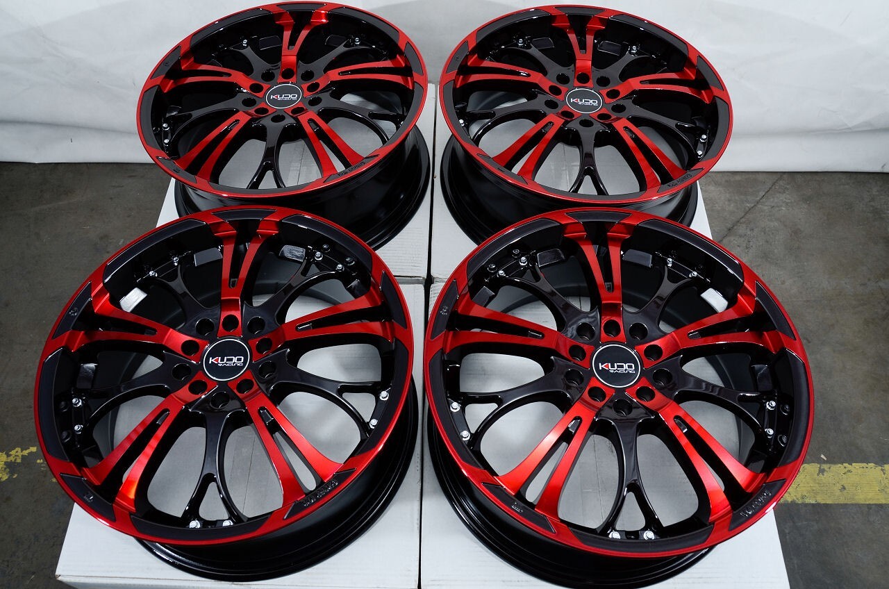 17" Wheels Rims Black Red Fit Hyundai Elantra Ioniq Kona Santa Fe Kia ...