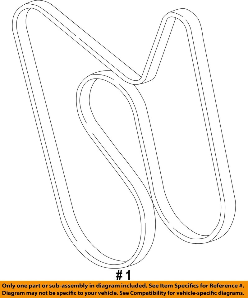 GM OEM-Serpentine Drive Fan Belt 12636138 | eBay