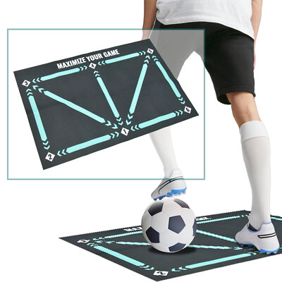 Soccer Training Mat Rubber Ball Mastery Soccer Football Footstep ...