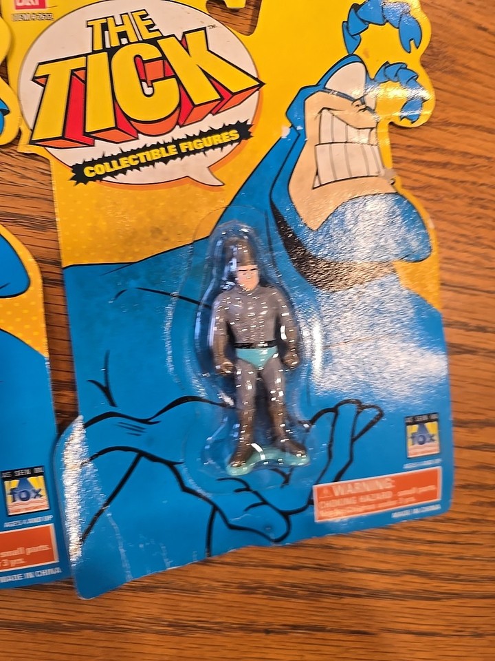 Vintage 1994 Bandai The Tick And Human Bullet Action Figures Damaged ...