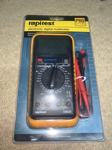 Rapitest 2000 Electronic Digital Mulitmeter DM25 for sale online | eBay