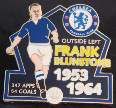 CHELSEA FC Legendary outside left FRANK BLUNSTONE 1953-1964 Maker ...
