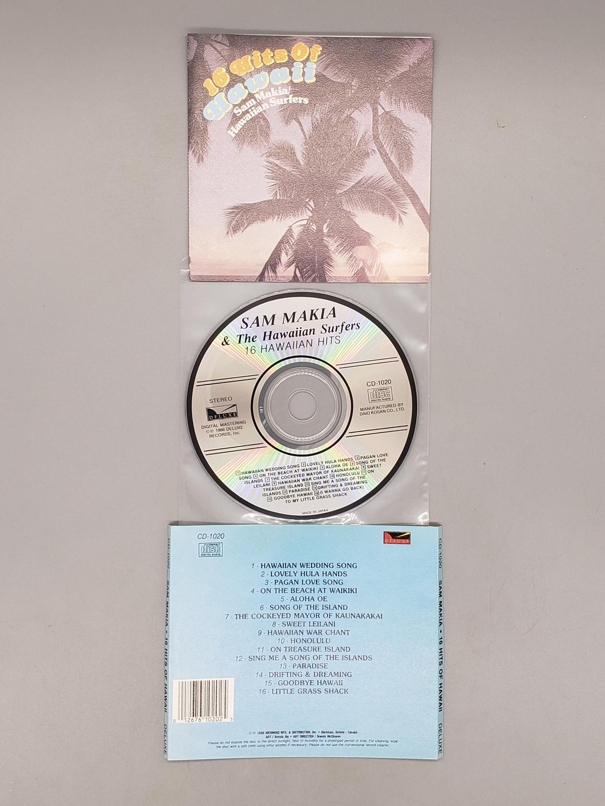 16 Hawaiian Hits by Sam Makia & The Hawaiian Surfers (CD) No Case No ...