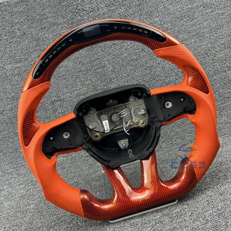 Steering Wheel LED Carbon Fiber For Dodge Charger Hellcat SCATPACK SRT ...