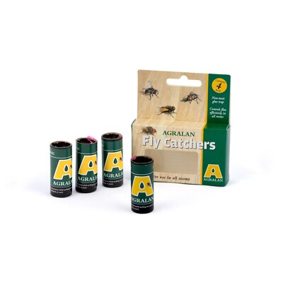 Agralan | Pesticide Free Sticky Indoor Greenhouse Fly Paper Catchers 4 ...
