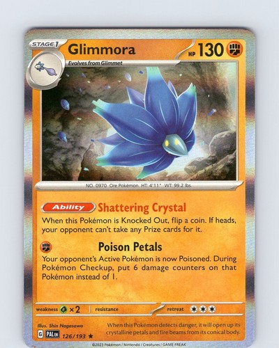 Pokemon TCG Glimmora S&V Paldea Evolved 126/193 Holo Rare Card NM | eBay