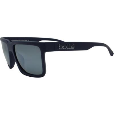 Bolle 12557 Polarized Frank Matte Navy TNS Gun Grey Mirror Lens Mens ...