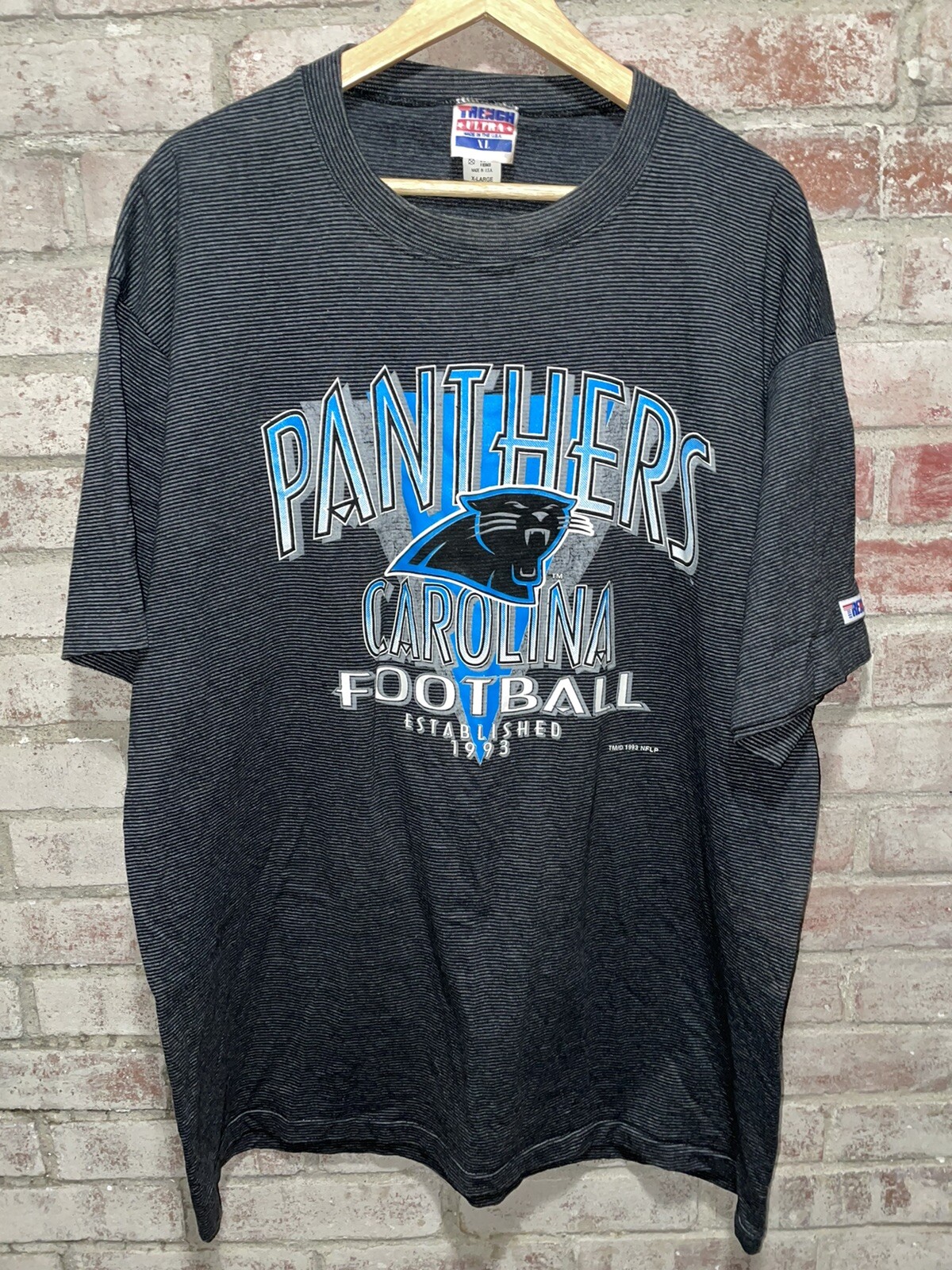 Vintage 1993 90s Trench Ultra Carolina Panthers Singl… - Gem