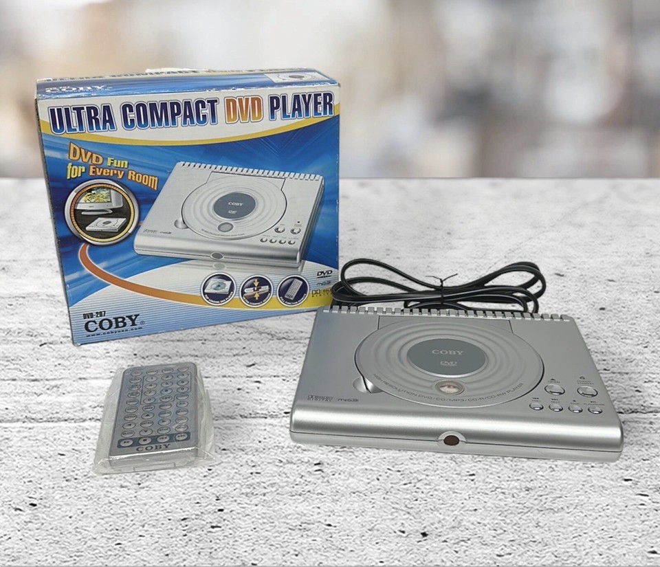Coby DVD-207 Portable DVD Player Ultra Compact MP3/CD/CD-R/CD-RW - New ...