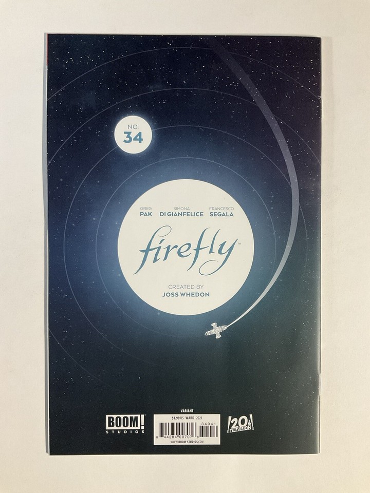 FIREFLY 34 NM NEAR MINT WARD VIRGIN VARIANT BOOM STUDIOS | eBay