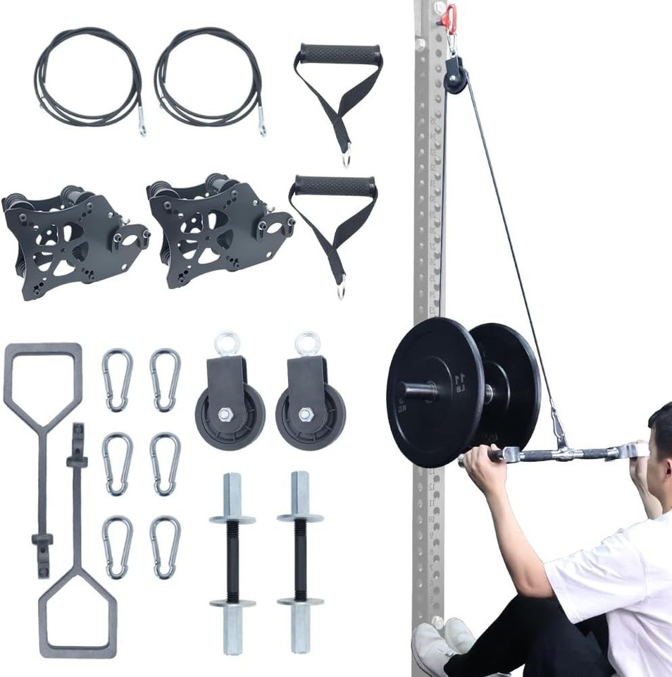 Pulley System Gym Power Rack Attachments Smith Machine Attachments ...