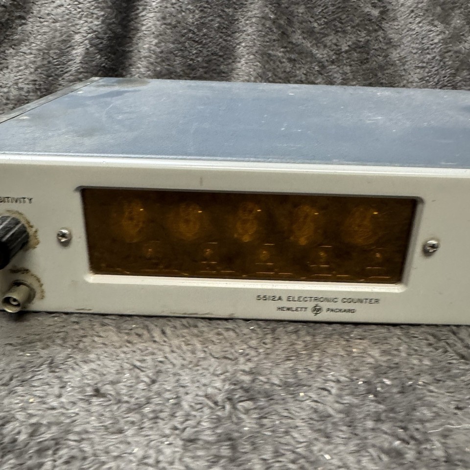 Vintage Hewlett Packard HP 5512A Electronic Frequency Counter Nixie ...