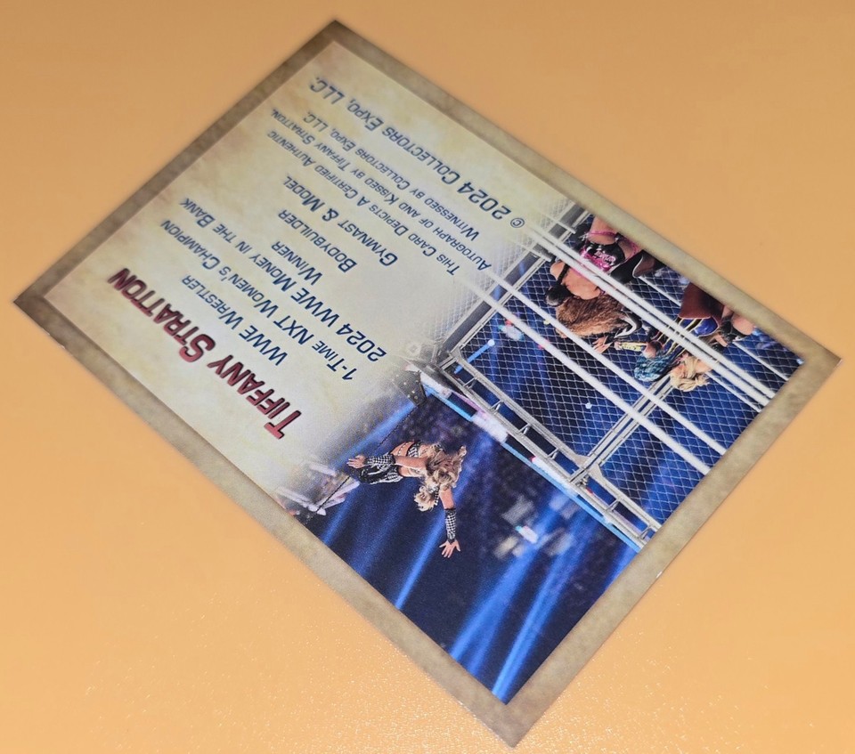 Tiffany Stratton Autograph Survivor Series 2024 Collectors Expo Kiss ...