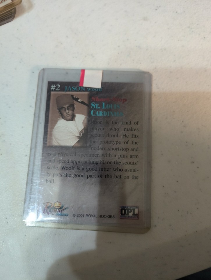 2001 Royal Rookies Throwbacks - Jason Woolf #2 Autographs /5950 (AU, RC ...