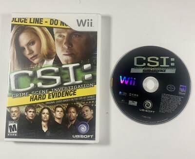 CSI: Hard Evidence (Nintendo Wii, 2007) No Manual! CLEANED AND TESTED ...