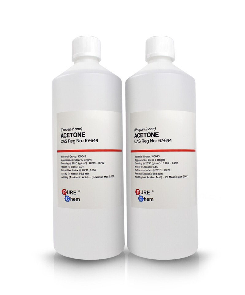Acetone 99.8% Purity Lab Grade Quality Multi Listing Pure Chem (White ...