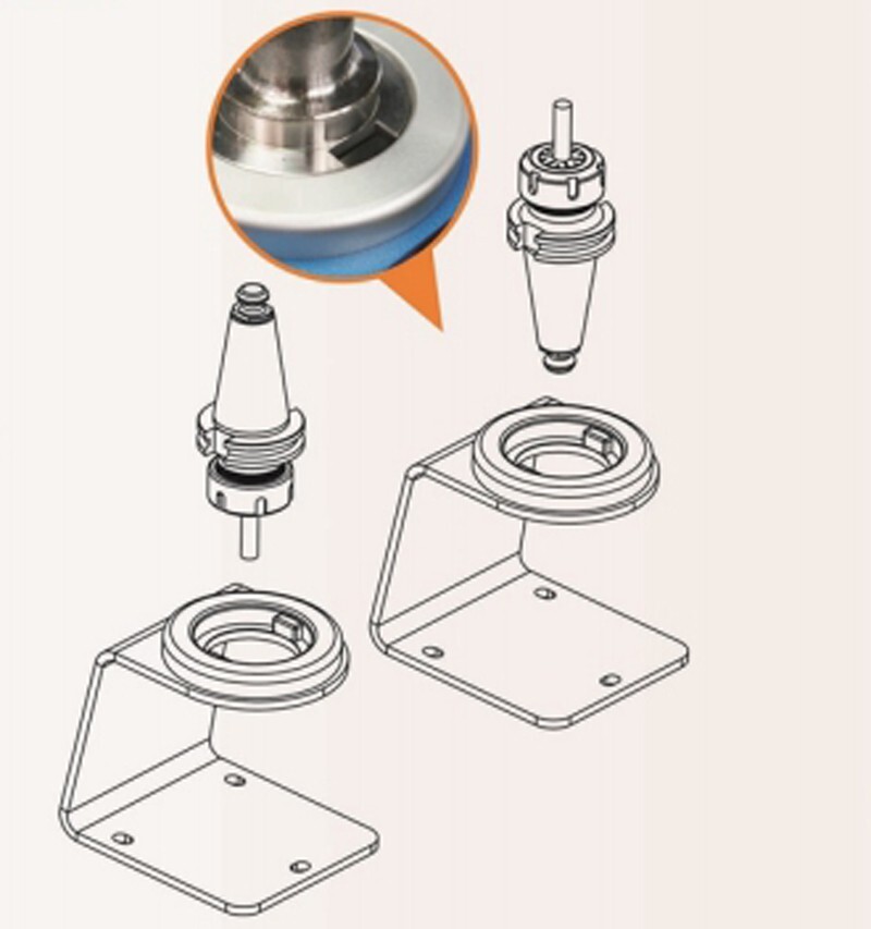 CAT-50 Tightening Fixture CNC Collet Lock Seat for Remove and Install ...