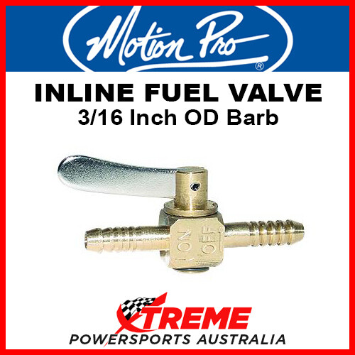 Motion Pro Inline Fuel Valve 3/16 Inch OD Barb Petcock Motorcycle ATV ...