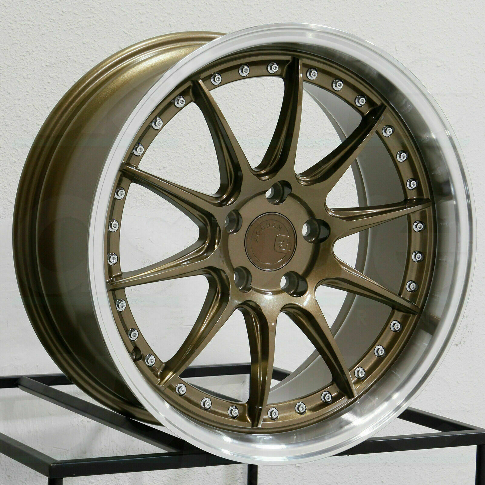 18x9.5 / 18x10.5 5x114.3 +22 Bronze Wheels Aodhan DS07 Rims 18" (Set 4 ...