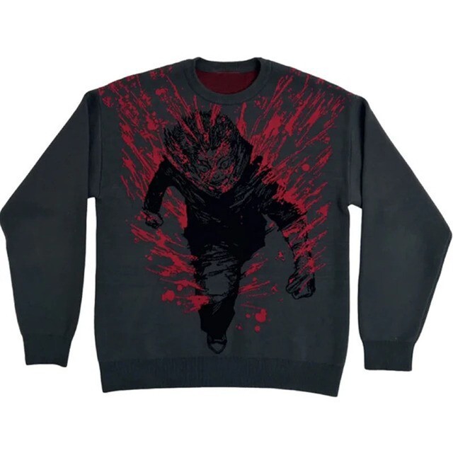 Jujustu kaisen Choso Knit Sweater, Piercing Blood Knit Sweater, Anime ...