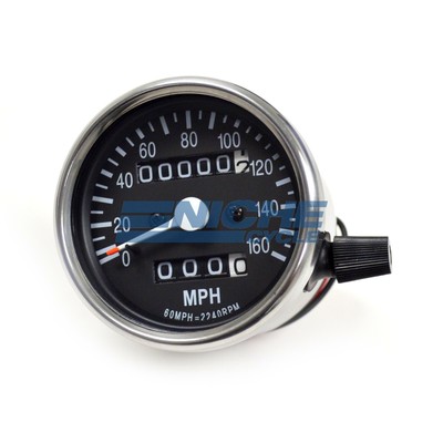 Mini Motorcycle Mechanical Speedo 160 MPH Trip Speedometer Gauge 2240 ...