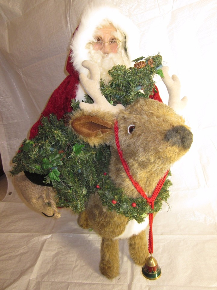 HEN HOUSE Joyce Ditz Designs Santa on Reindeer Dearest OPA 2nd LE ...