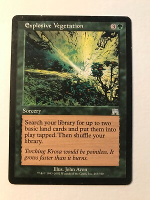 EXPLOSIVE VEGETATION Onslaught MTG Magic the Gathering LP | eBay