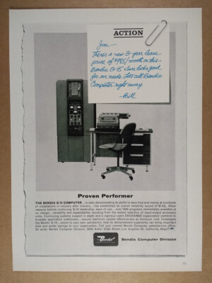 1963 Bendix G-15 Computer vintage print Ad | eBay