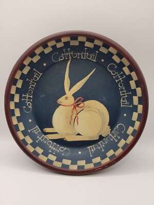 Folk Art Deroma Italy Italian Pottery Bowl Hand Painted Cottontail ...