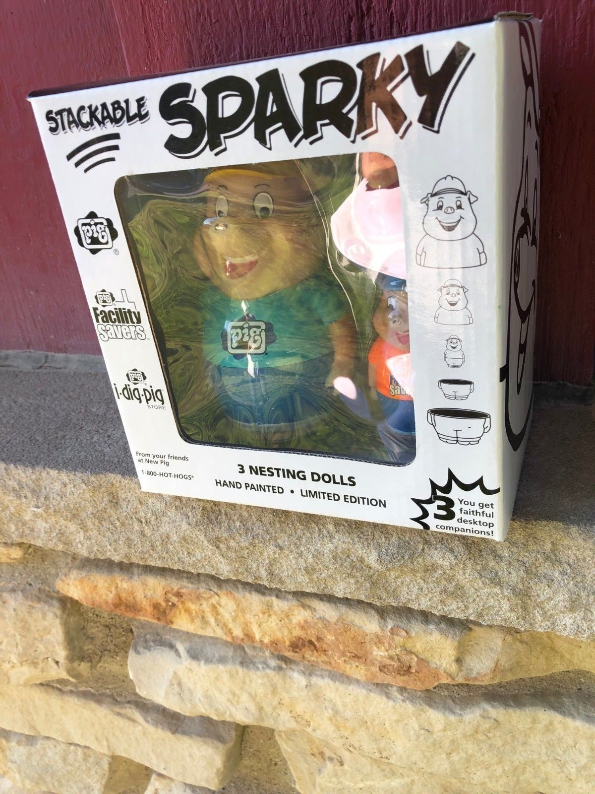 NRFB Stackable Sparky the Pig Nesting Dolls - Limited Edition - Hand ...