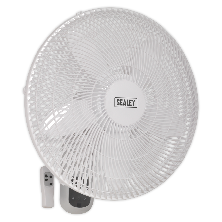 SEALEY 18" Wall Mounted 3-Speed Oscillating Cool Fan With Remote ...